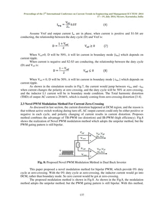 Novel pwm modulation technique for minimizing circulation current and ...