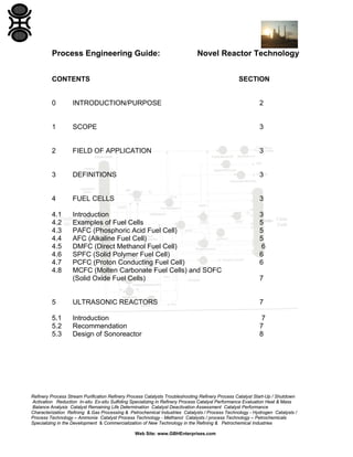 Novel Reactor Technology | PDF | Chemistry | Science