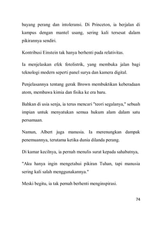 NOVEL SEJARAH ALBERT EINSTEIN dan MARIE CURIE. Karya Ferizal The Father of Indonesian Health ...