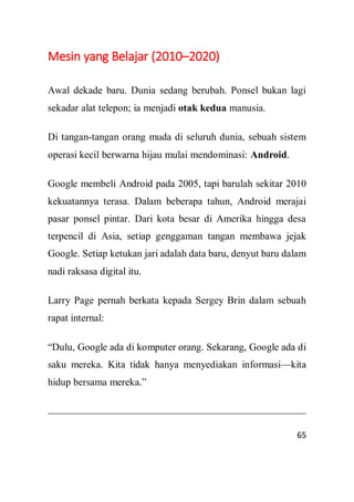 Novel Sejarah Google AI : Dunia Sudah Berada di PERADABAN AI . Karya ...