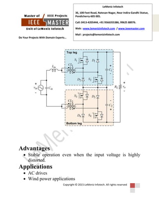 Novel single phase pwm ac–ac converters solving commutation problem using switching cell ...
