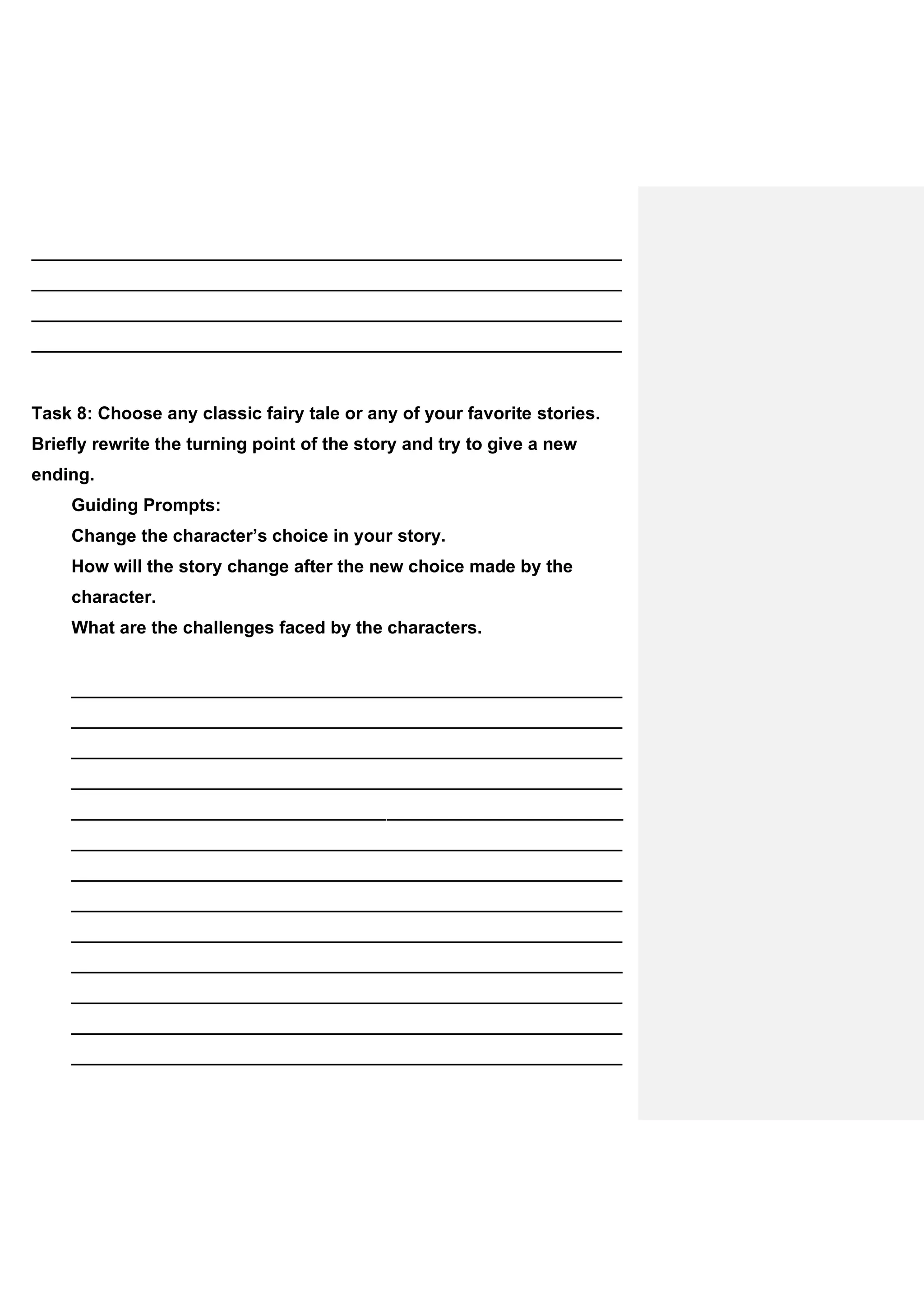 novel study TASKs.pdf POST READING TASKS | PDF