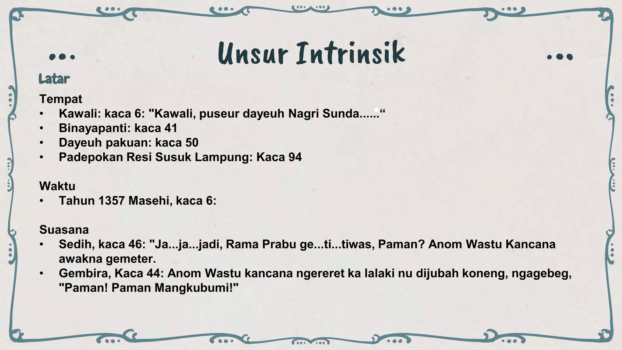 Analisis novel sunda wastu kancana | PPTX