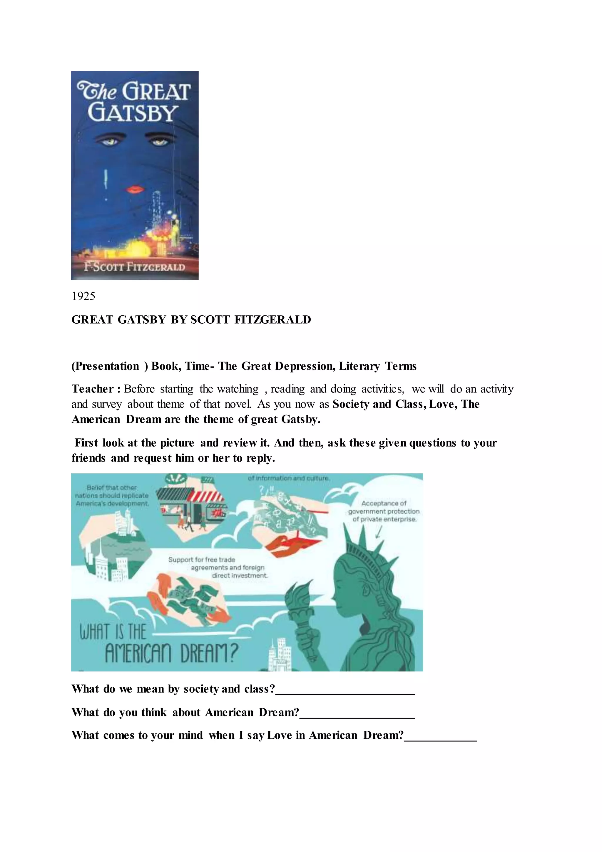 Novel teaching lesson plan | DOCX