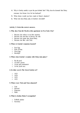 Novel teaching lesson plan | DOCX