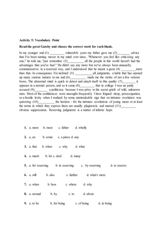 Novel teaching lesson plan | DOCX