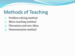 Novel teaching method and its implementation | PPTX