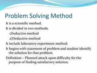 Novel teaching method and its implementation | PPTX