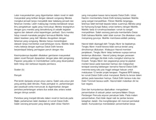 Novel tebeng | PPT | Free Download