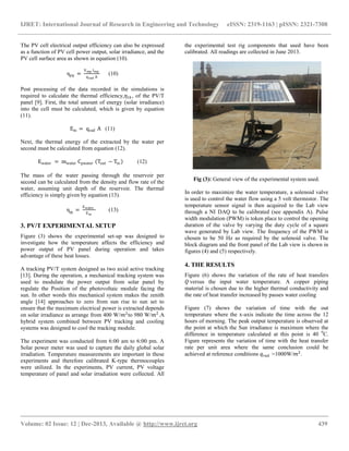Novel technique for maximizing the thermal efficiency of a hybrid pv | PDF
