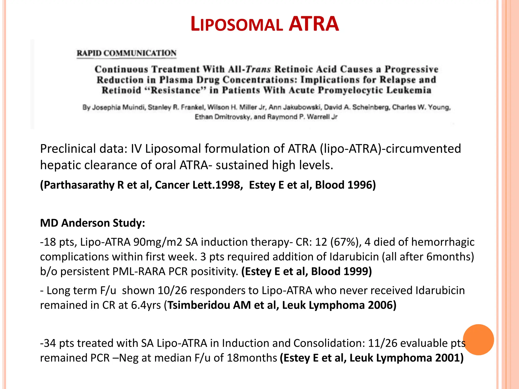 Novel Therapy approaches in Acute Promyelocytic Leukemia | PPTX