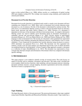 Novelty detection via topic modeling in research articles | PDF