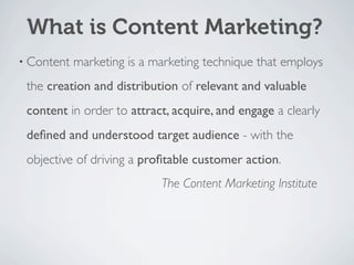 Content Marketing Overview | PPT