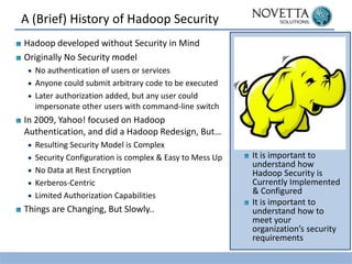 Hadoop and Big Data Security | PPT
