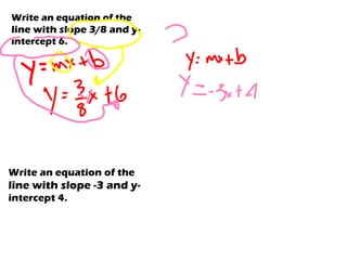 6.2-3 Slope-Intercept and Standard forms | PPT