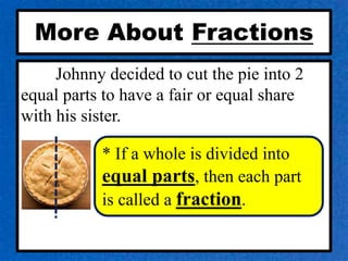 INTRODUCTION TO FRACTIONS (SECOND GRADE) | PPTX