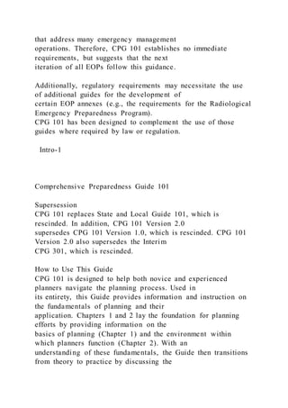 November 2010 comprehensive preparedness guide (cpg) 101 | DOCX