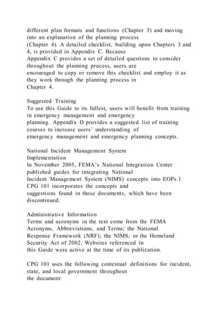 November 2010 comprehensive preparedness guide (cpg) 101 | DOCX