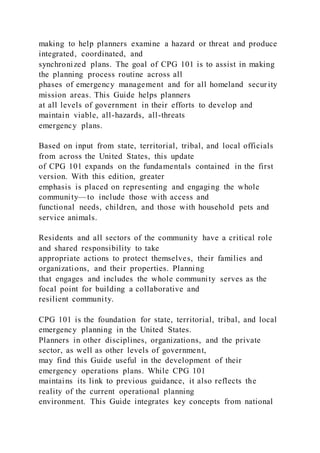 November 2010 comprehensive preparedness guide (cpg) 101 | DOCX