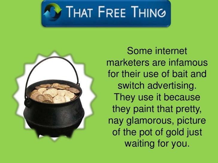 Bait And Switch Advertising