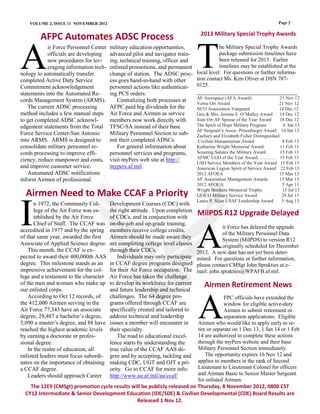 November 2012 force development newsletter | PDF