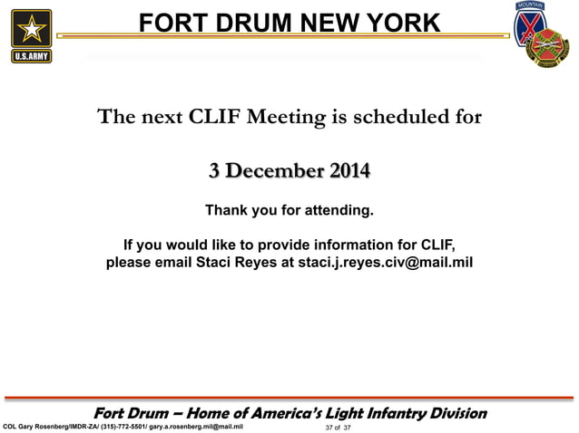 CLIF Slides - November 2014 | PDF