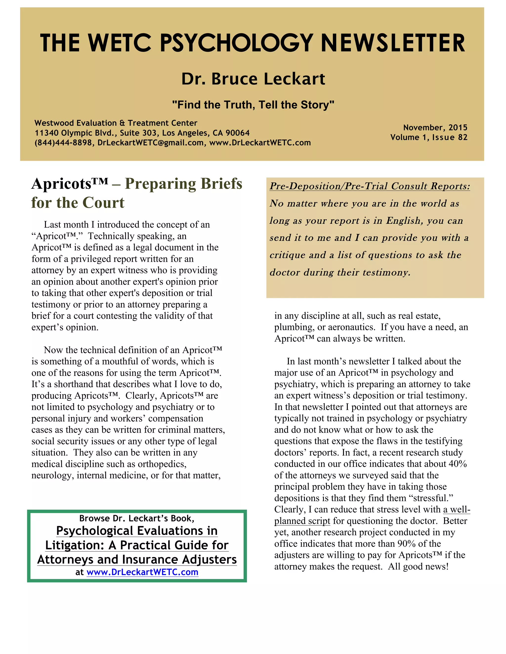 Apricots™ – Preparing Briefs for the Court | PDF