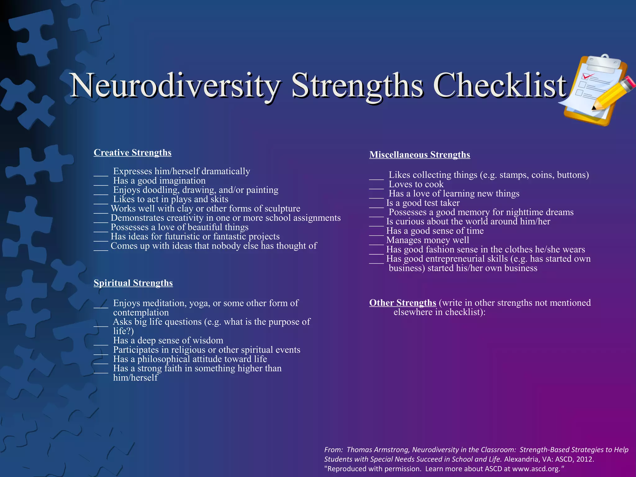 Neurodiversity in the Classroom [Handouts] | PPT