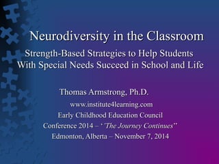 Neurodiversity in the Classroom [Handouts] | PPT