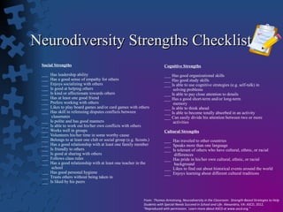 Neurodiversity in the Classroom [Handouts] | PPT
