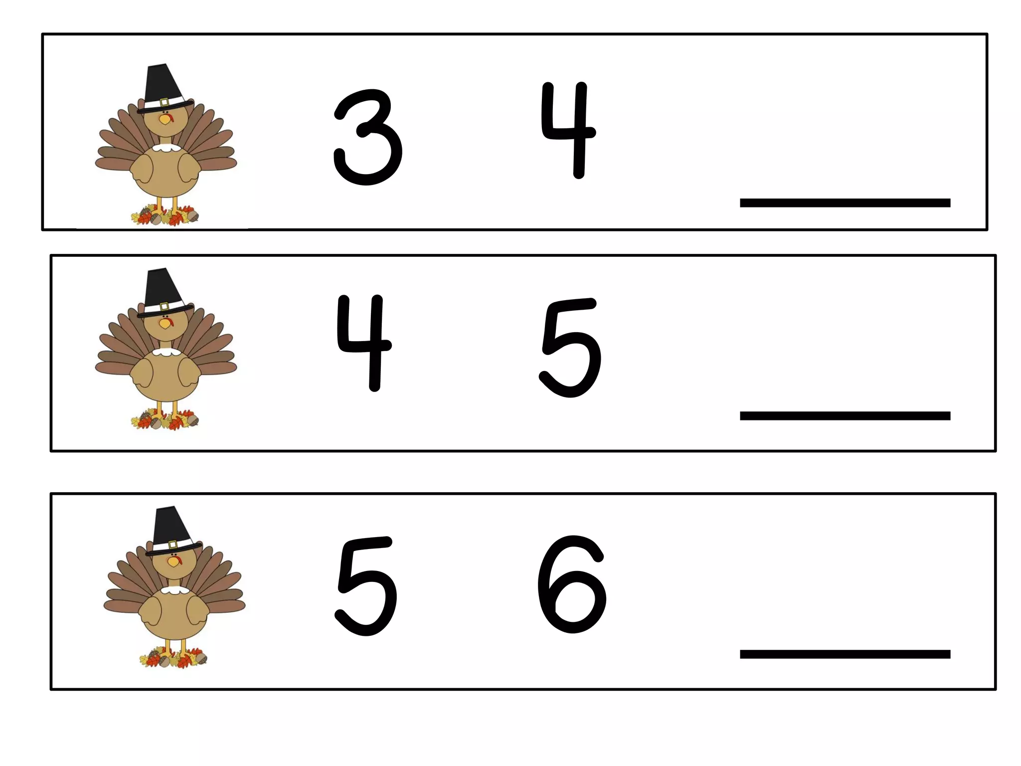 November count on and write the missing number | PDF