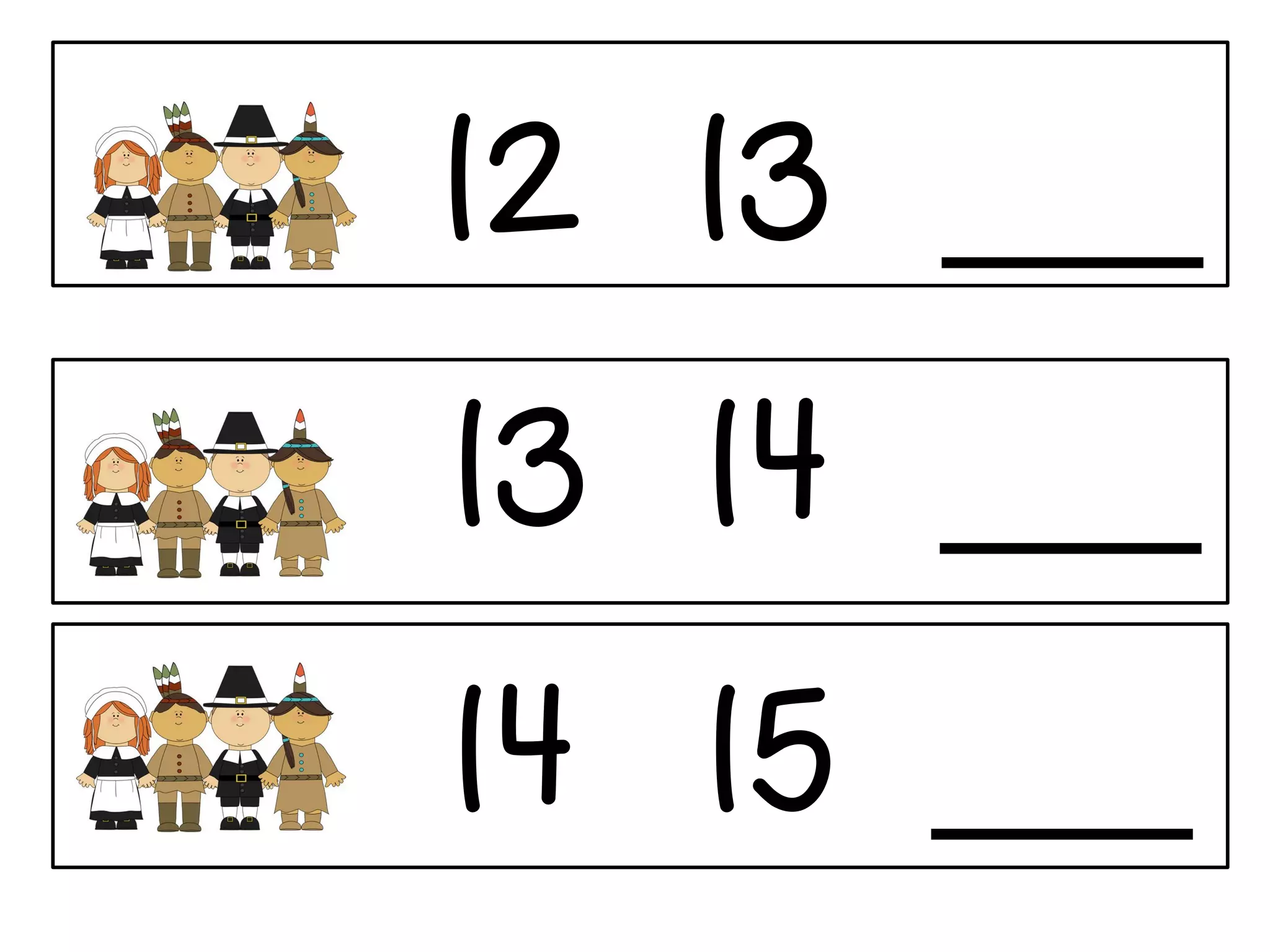 November count on and write the missing number | PPT