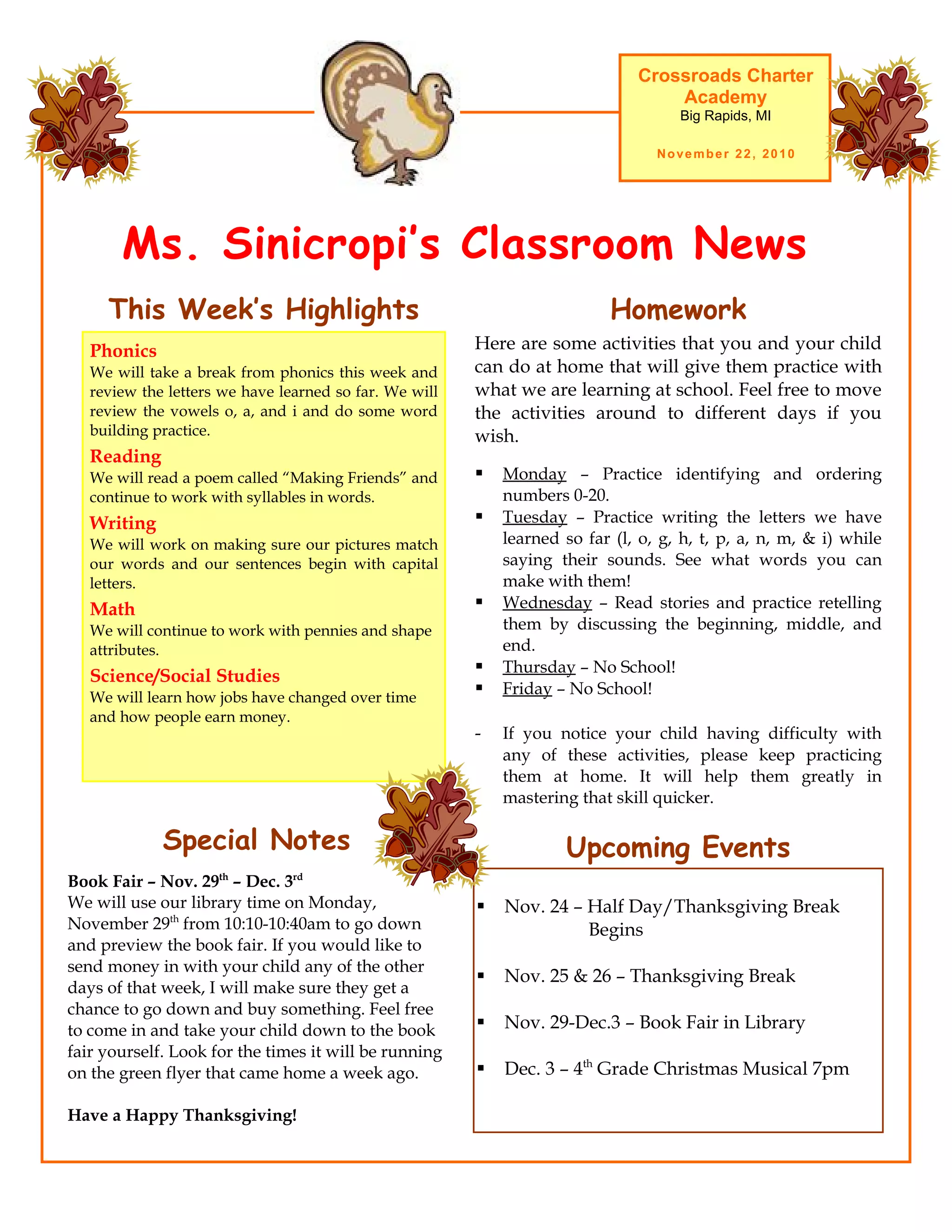 November Newsletter | PDF