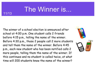 November Problem Solving | PPT