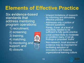 Evidence-Based Practice & Mentoring | PPTX