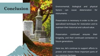 November Slides - Common Causes Of Monument Deterioration And ...