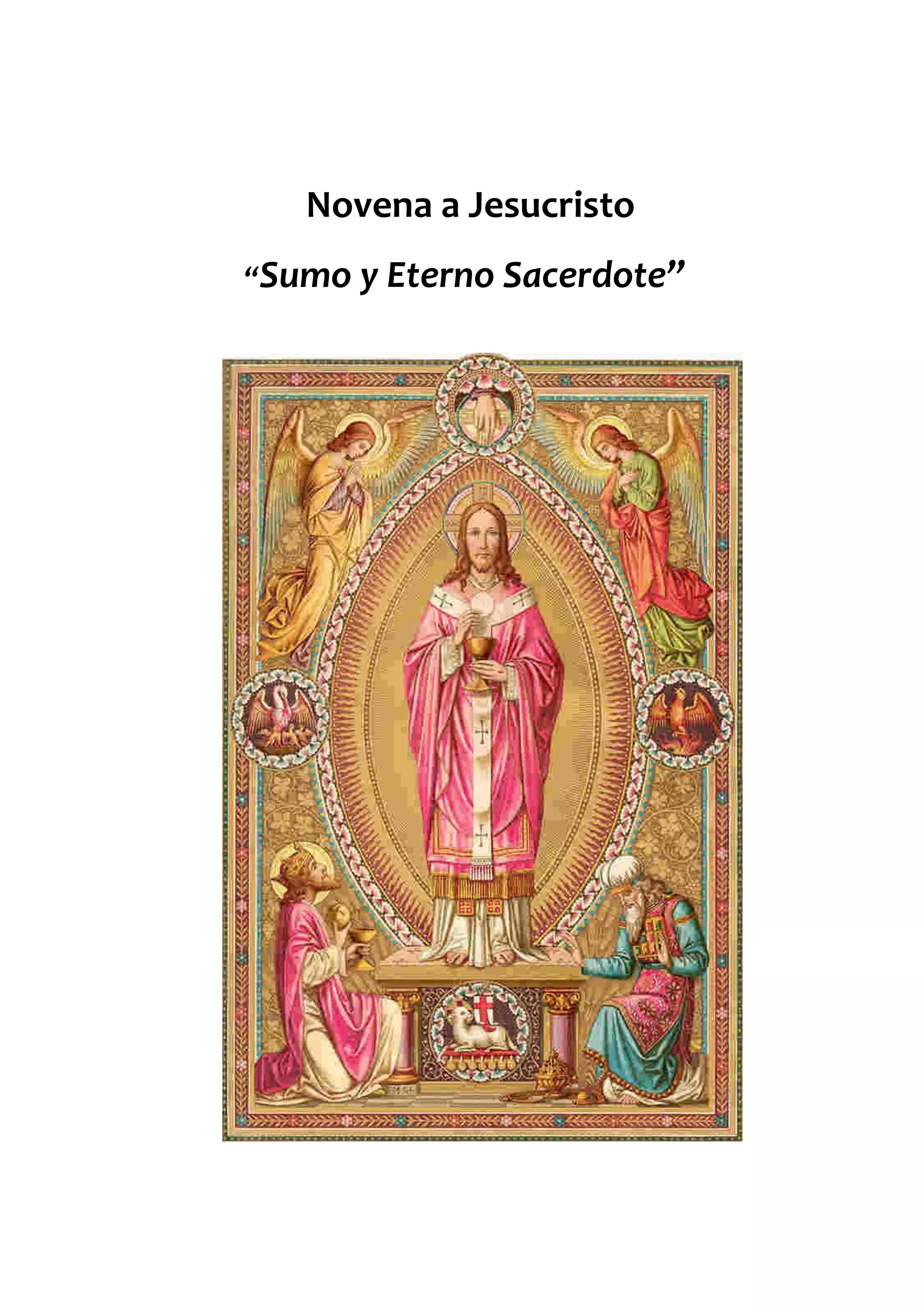 Novena a jesucristo sumo y eterno sacerdote | PDF