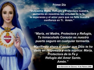 Novena de 5 dias a Maria Refugio del Amor Santo | PPT