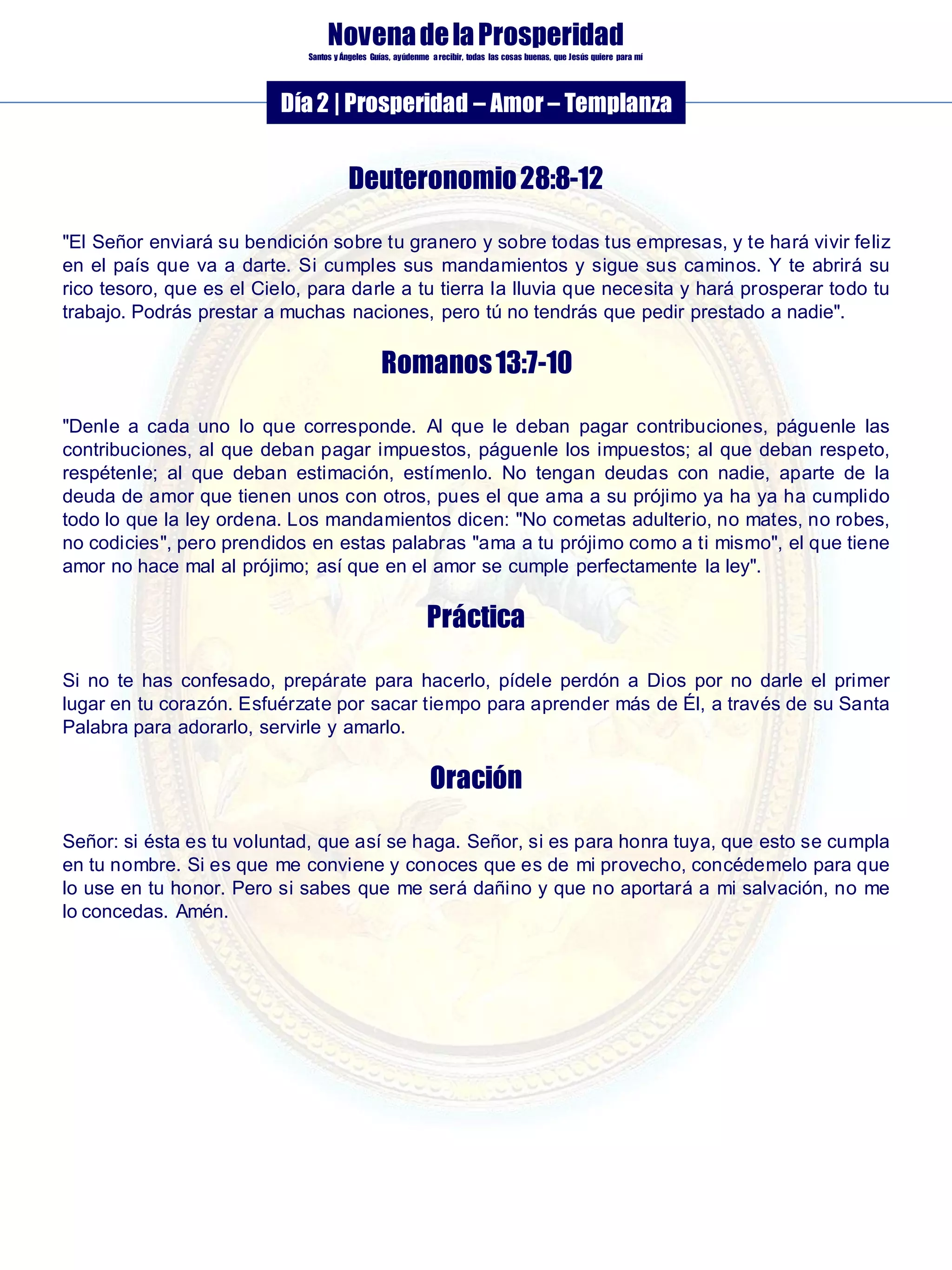Novena de la_prosperidad | PDF | Christianity | Religion & Spirituality