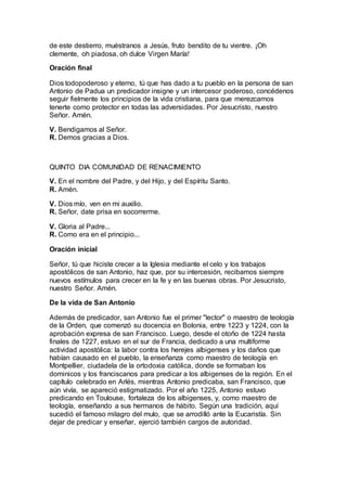 Novena de san antonio de padua 3 | DOCX