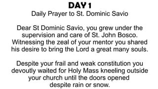 NOVENA PRAYERS SDS this is a prayer for preparation | PPTX