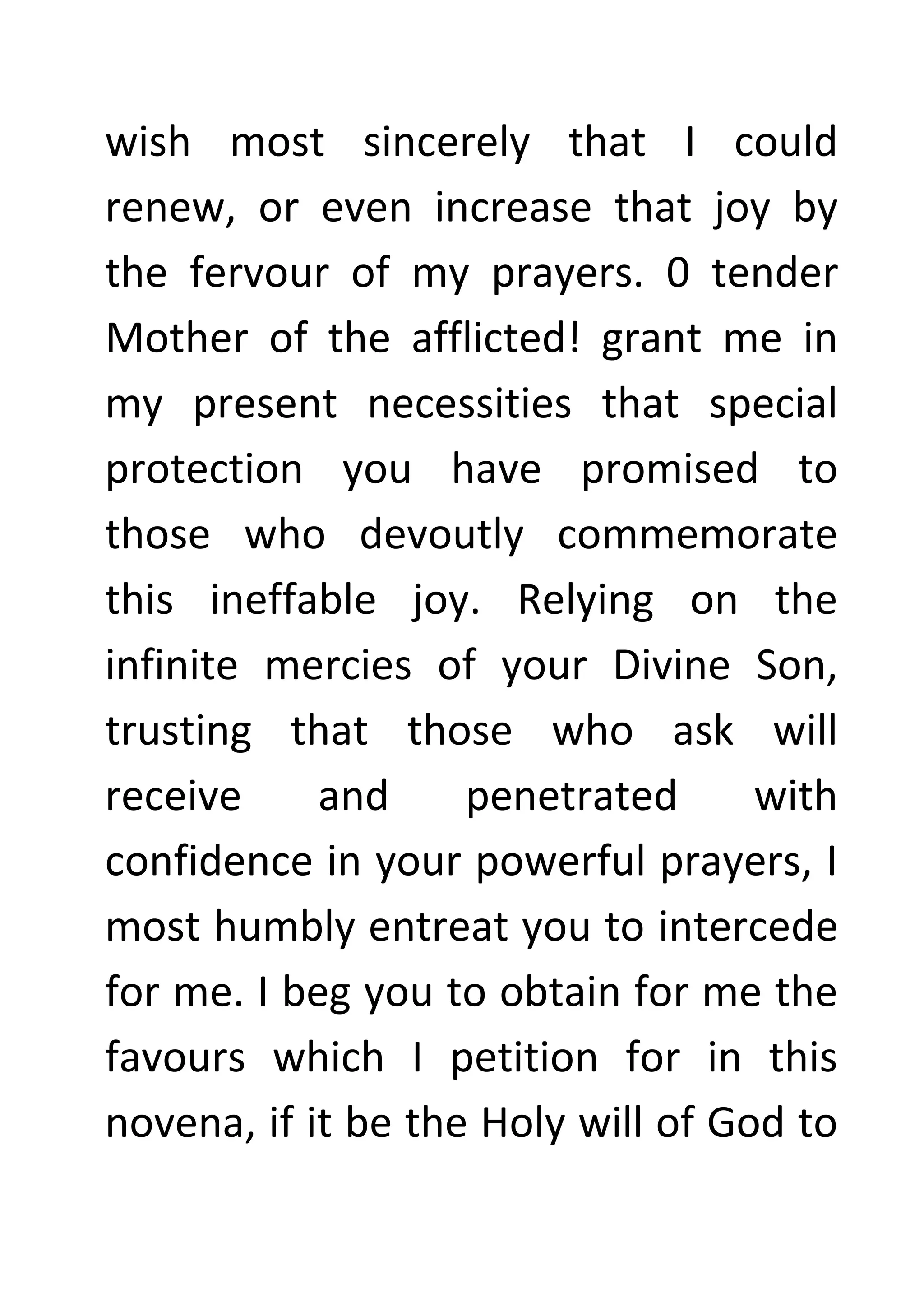 Novena prayer to our lady of vailankanni | PDF