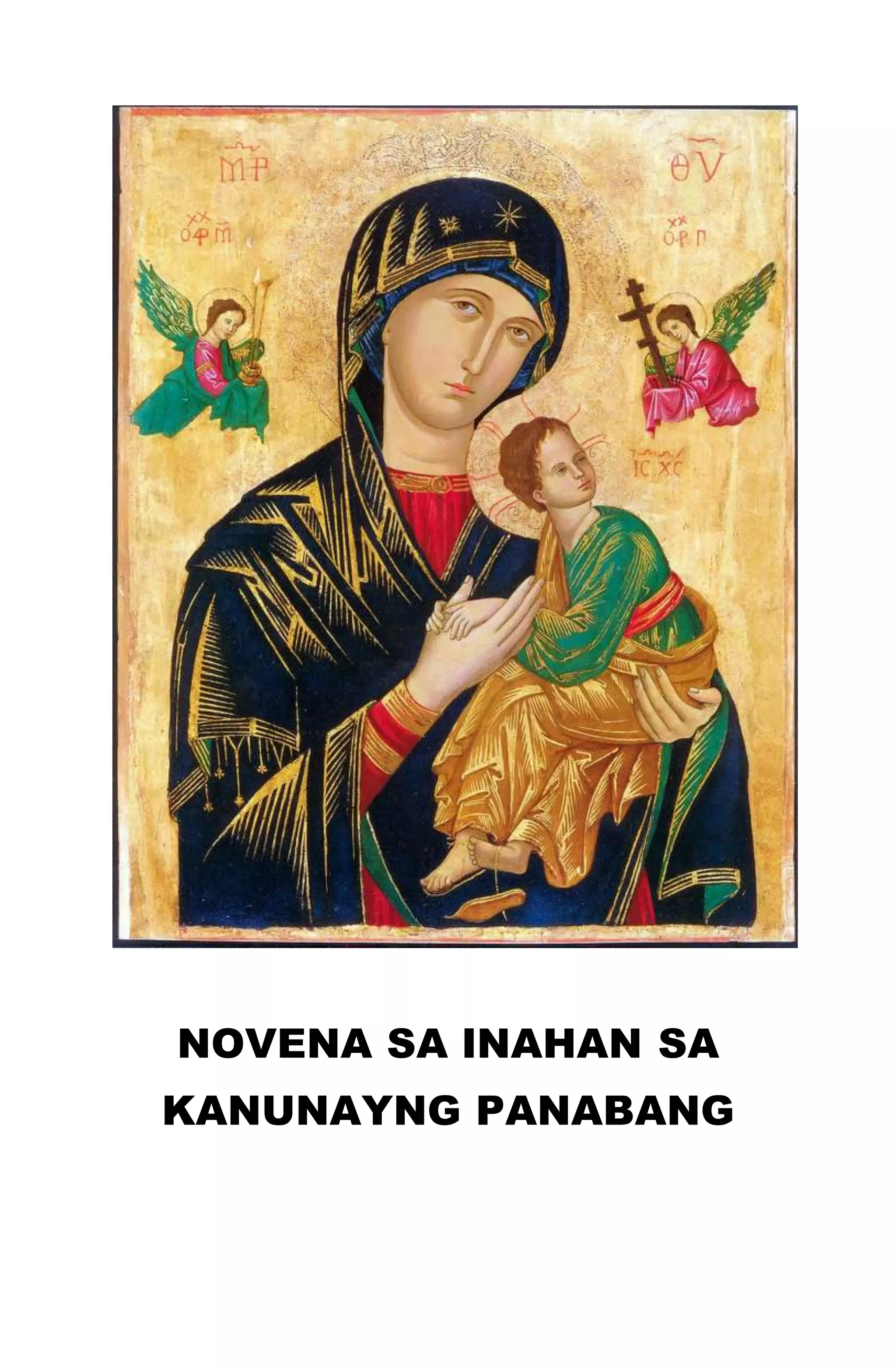 NOVENA SA INAHAN SA KANUNAYNG PANABANG | DOCX