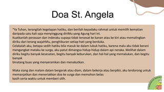 doa novena santa angela hari ke empat pptx | PPTX