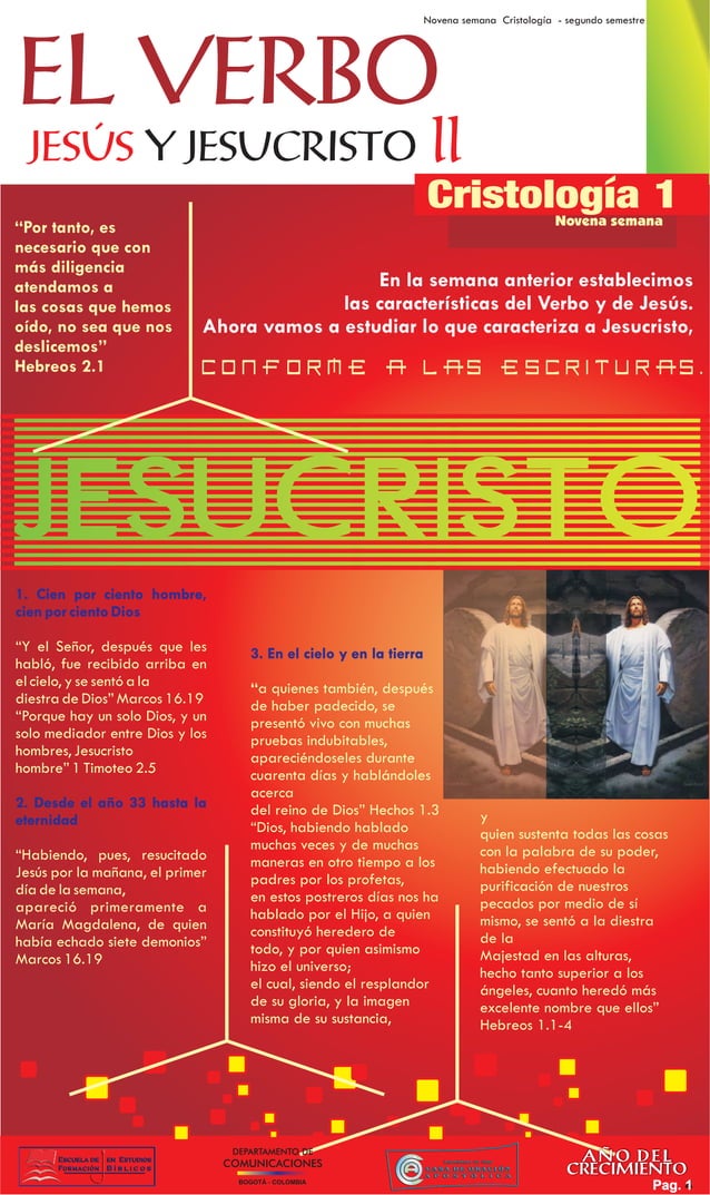 EL VERBO, JESUS Y JESUCRISTO | PDF