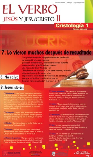 EL VERBO, JESUS Y JESUCRISTO | PDF