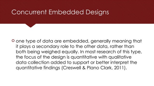 Mixed Method Research Design - Language Research | PPT