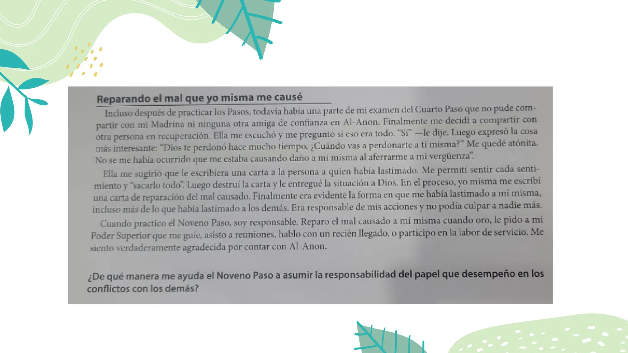 Noveno Paso Alanon, reparamos el daño causado al ser posible.pptx
