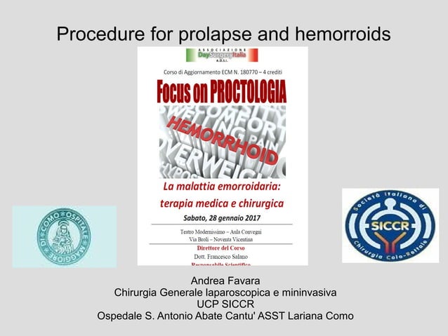 Procedure for prolapse and hemorroids - PPH - | ODP | Surgery | Medical ...