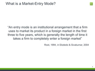 Novertur | Market Entry Mode Strategies | PDF | Business Administration ...